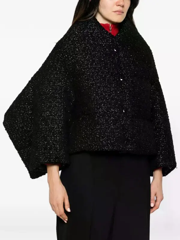 Moncler Bouclé-knit Quilted Jacket