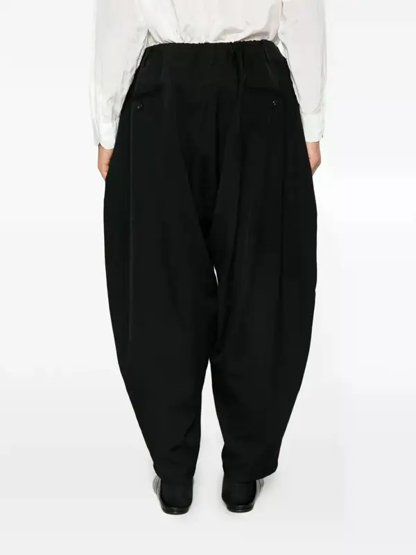 Yohji Yamamoto Gabardine Draped Trousers