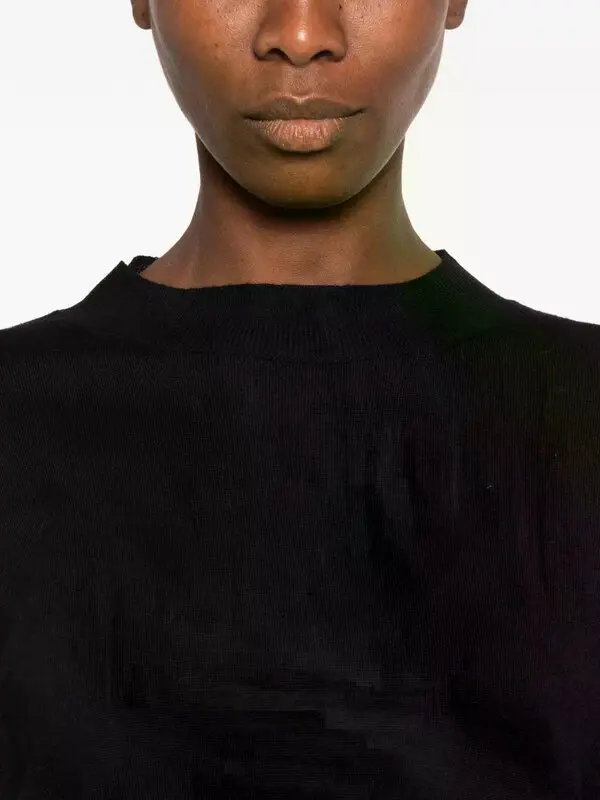 Laboratorio Capri Fine-knit Drop-shoulder Top
