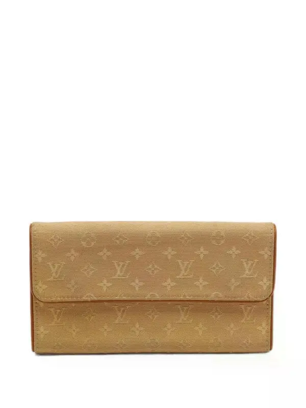 LOUIS VUITTON 2005 Mini Lin Porte Tresor International Monogram Wallet - Neutrals