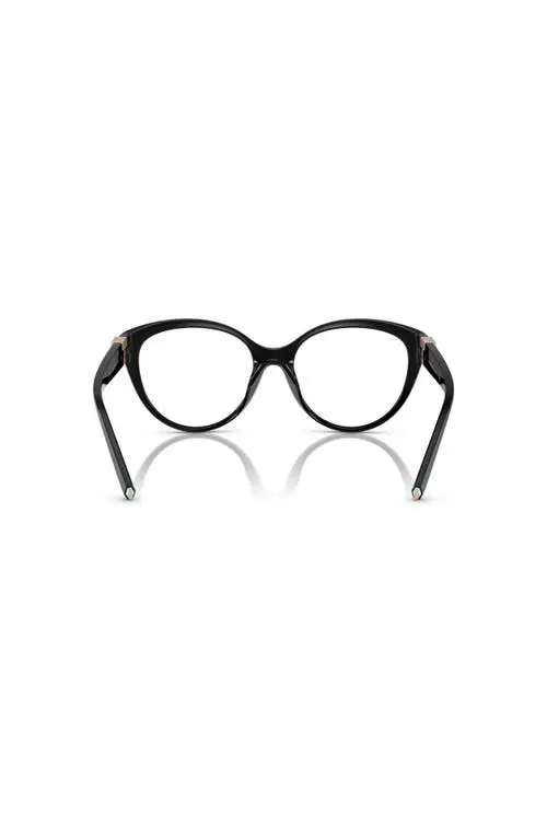 Tiffany & Co. 52mm Cat Eye Optical Glasses - Black
