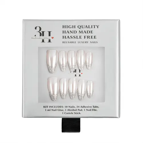 3H NAILS Screenshort Almond Press-on Nails