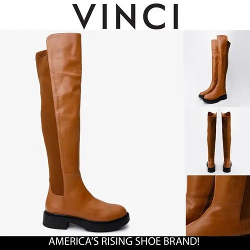 VINCI LEATHER SHOES The Harmony Belle Leather Knee High Boot