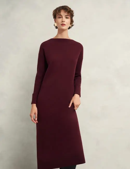HOBBS LONDON Hartsfirth Wool Blend Knitted Dress