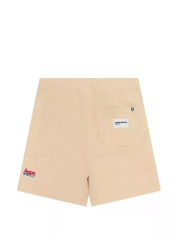 AAPE BY *A BATHING APE X Fruit Of The Loom Moonface-logo Track Shorts