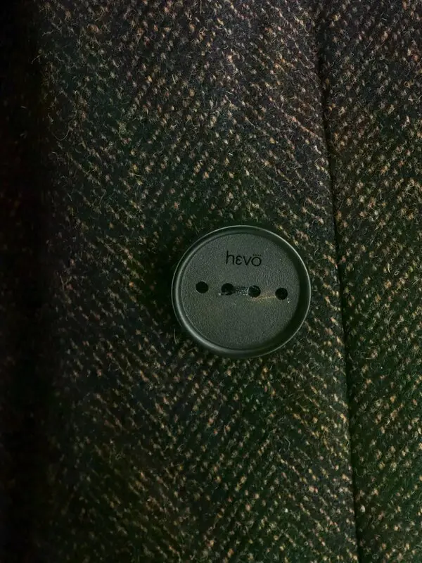 HEVO Martina Franca Herringbone Double-breasted Coat