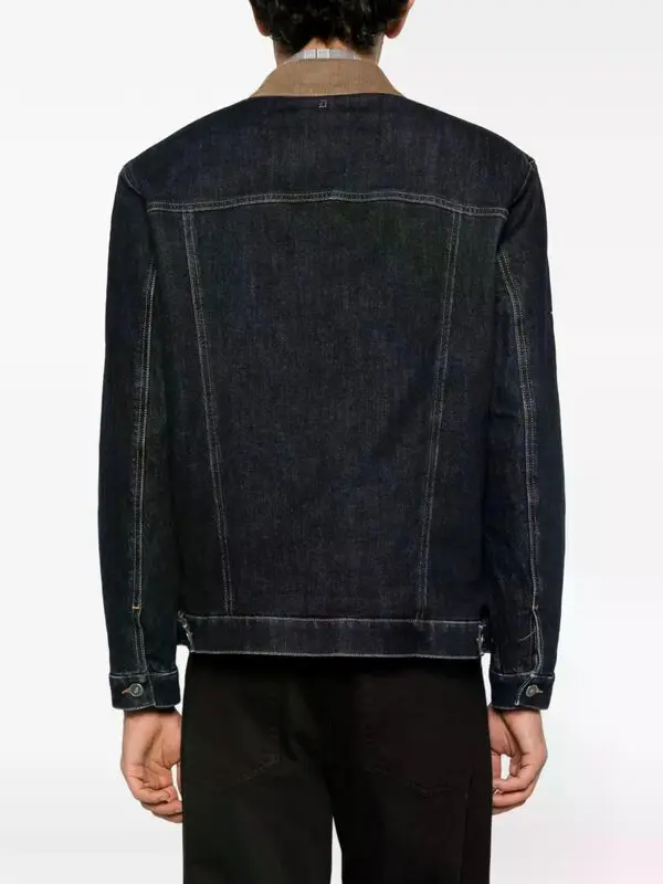 DONDUP Corduroy-collar Denim Jacket