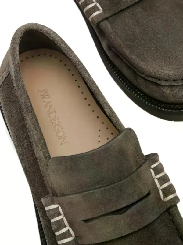 JW Anderson Round-toe Suede Loafers