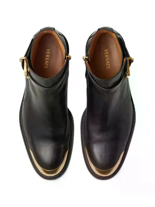 Versace Primo-leather Ankle Boots
