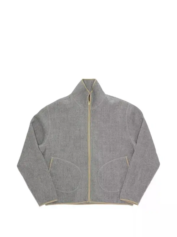 FORTELA K13 Brushed-wool Zip-up Jacket - Grey