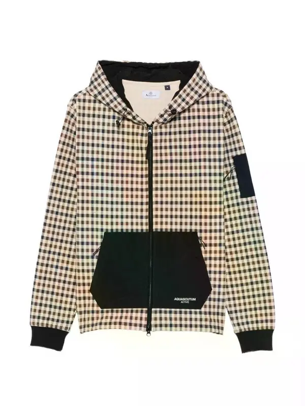 Aquascutum Club Check Zip-up Hoodie