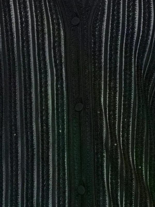 TOM FORD Sheer Velvet With Micro-sequins Relaxed Evening Cardigan