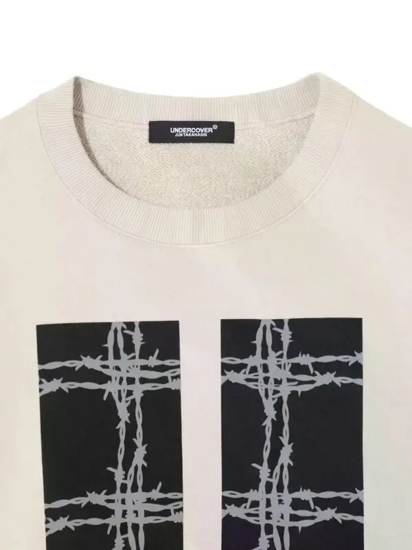Undercover Logo-print Barbed-wire Sweater