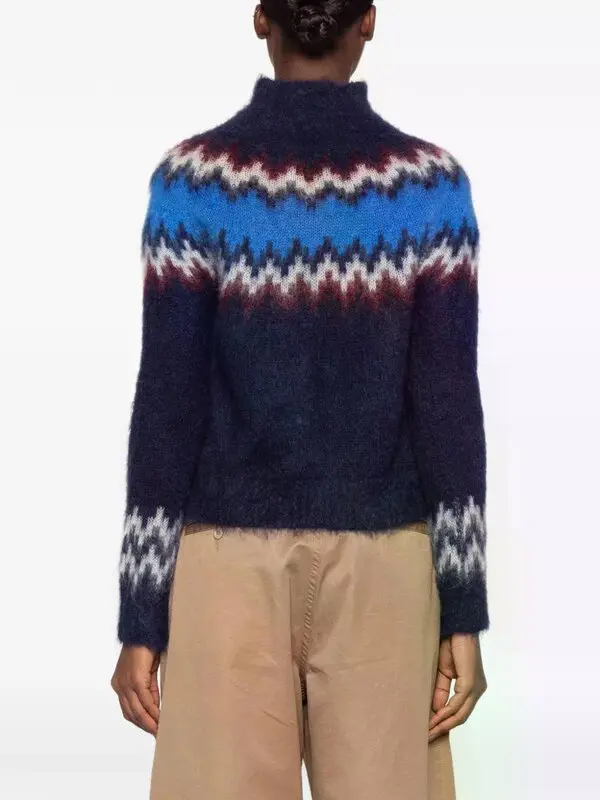 PT TORINO Intarsia-knit Wool Sweater