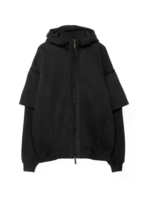 MAHARISHI Layered-sleeve Hooded Jacket