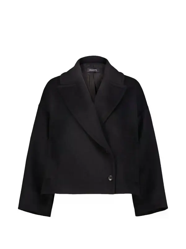 DRHOPE Double-breasted Cropped Jacket
