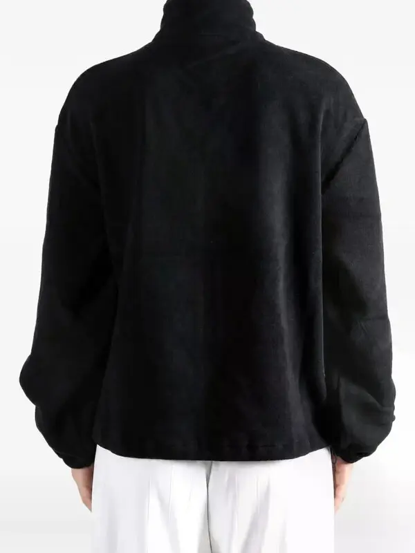 Canada Goose Tayen Fleece-texture Zip-up Jacket - Black