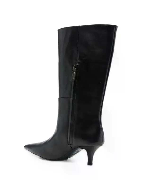 Patrizia Pepe Ring-embellished Pointed-toe Boots