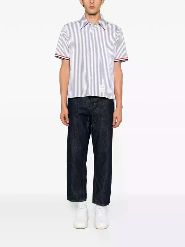 Thom Browne Striped Short-sleeve Shirt