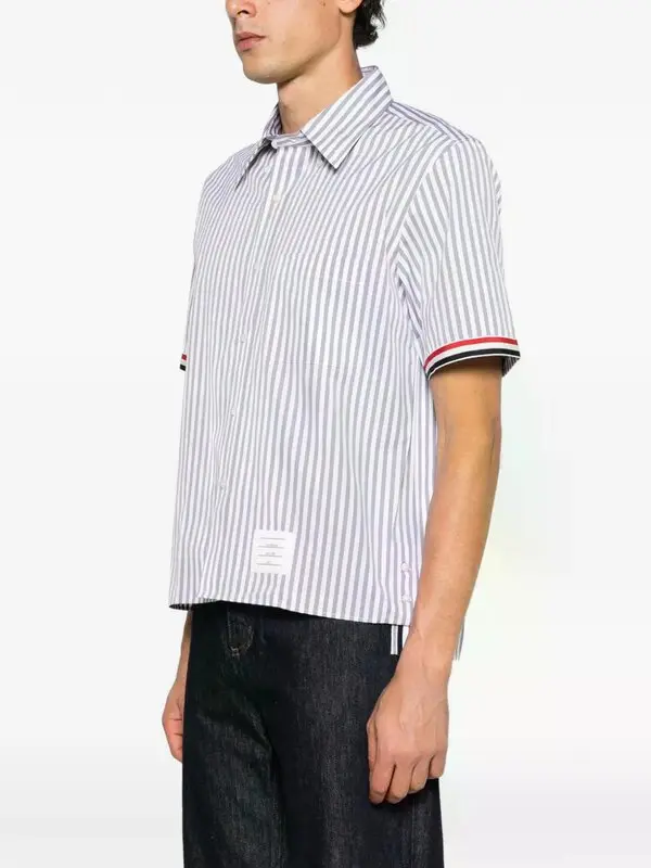Thom Browne Striped Short-sleeve Shirt