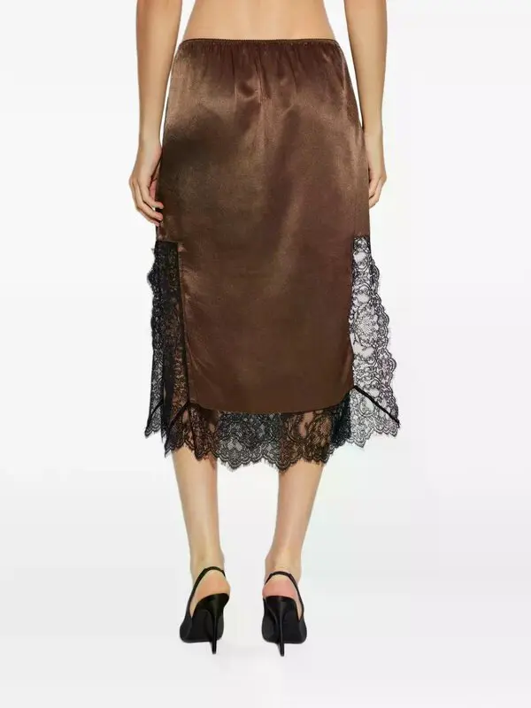 Munthe Chloa Lace-trim Midi Skirt
