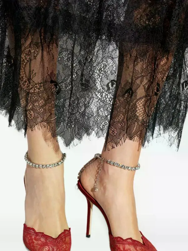 JIMMY CHOO Saeda Lace-overlay Pumps