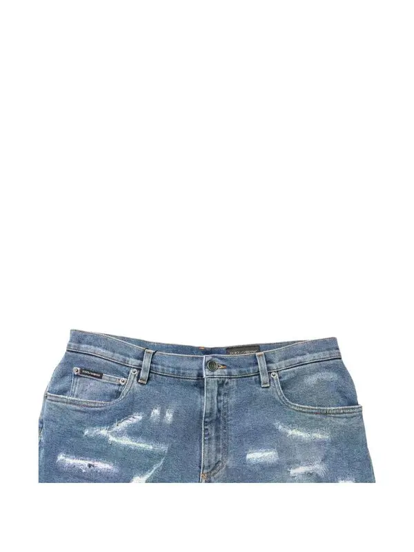 Dolce & Gabbana Distressed Denim Shorts