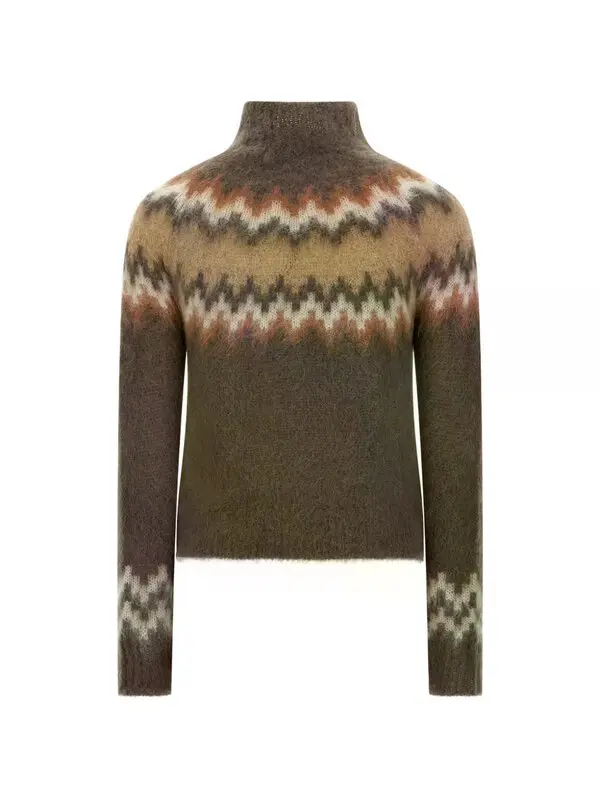 PT TORINO Fair Isle High-neck Sweater