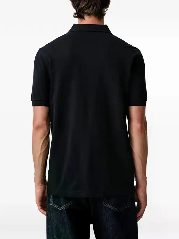 Fred Perry Logo-embroidered Polo Shirt - Black