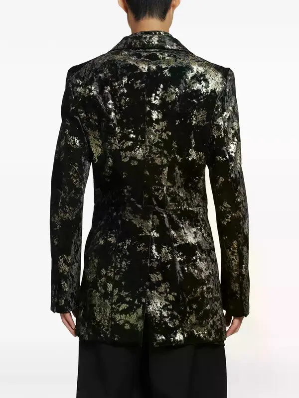 Comme Des Garçons Distressed-effect Cropped-front Blazer