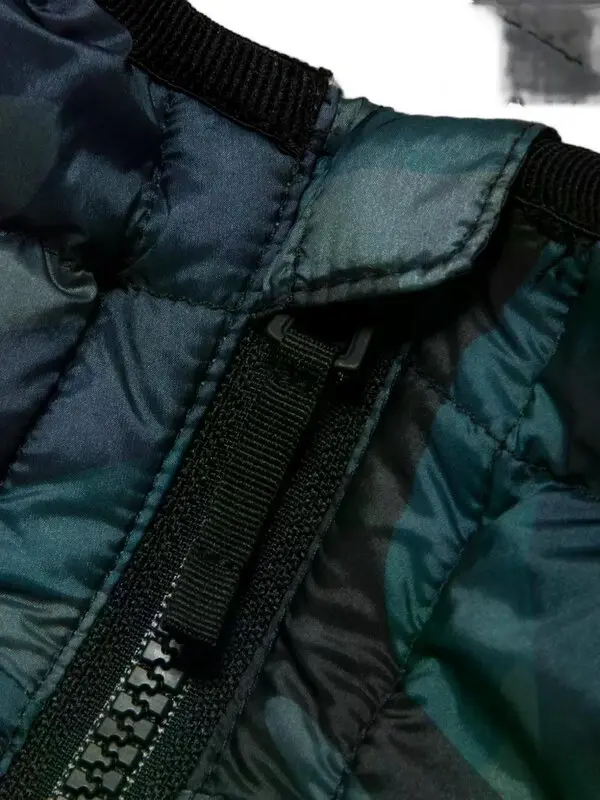 AAPE BY *A BATHING APE Moonface Camo-print Padded Jacket - Blue