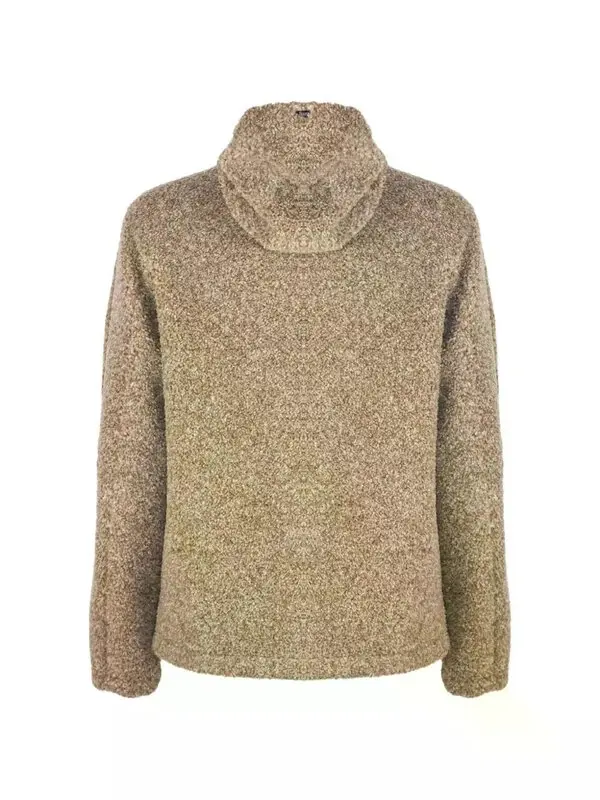 Herno Bouclé-knit Hooded Jacket