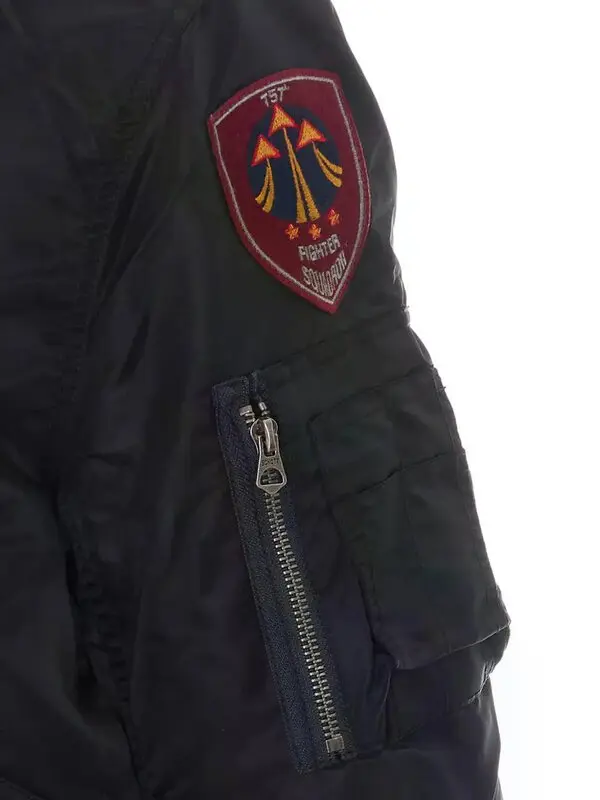 SCHOTT Airston Faux-fur Logo-patch Down Jacket