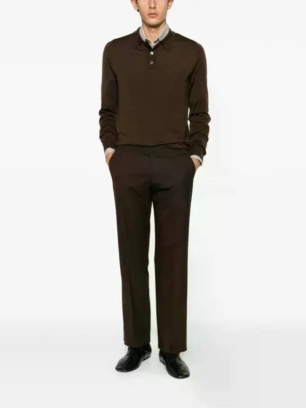LANVIN Long-sleeve Polo Shirt