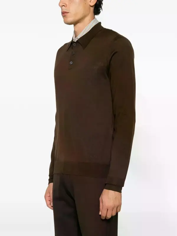 LANVIN Long-sleeve Polo Shirt