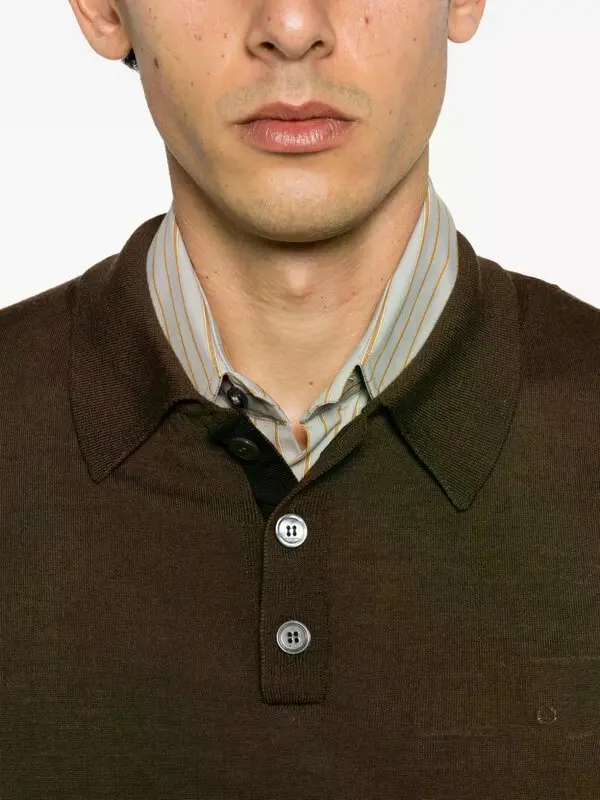 LANVIN Long-sleeve Polo Shirt