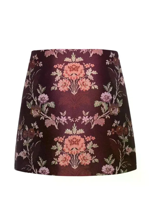 Cara Cara Chrissy Floral-jacquard Mini Skirt