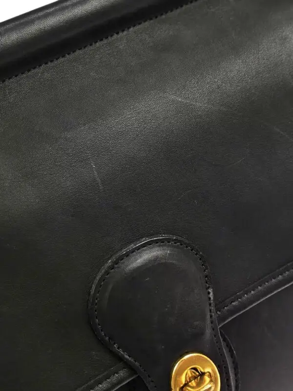 COACH 2way Turn-lock Leather Handbag