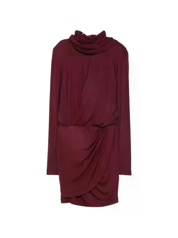 Blumarine Draped Wrap-style Mini Dress - Red