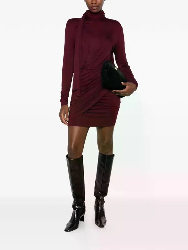Blumarine Draped Wrap-style Mini Dress