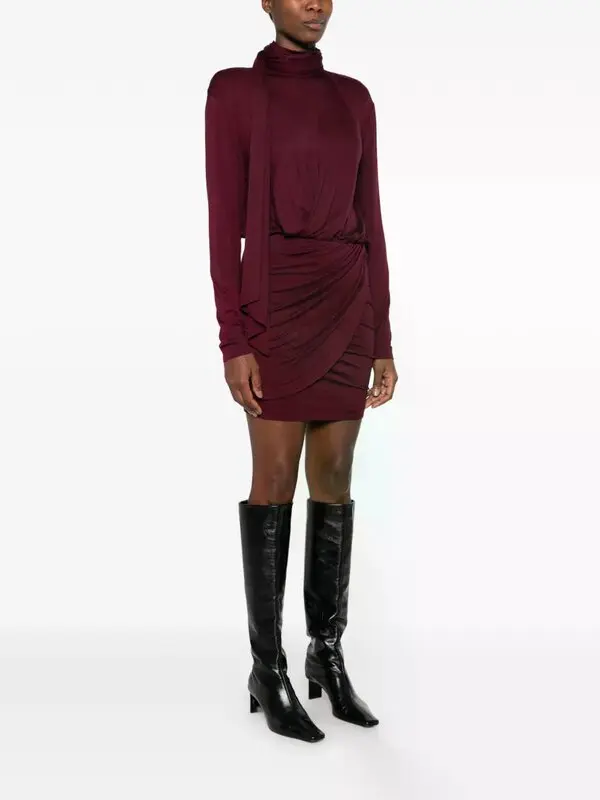 Blumarine Draped Wrap-style Mini Dress
