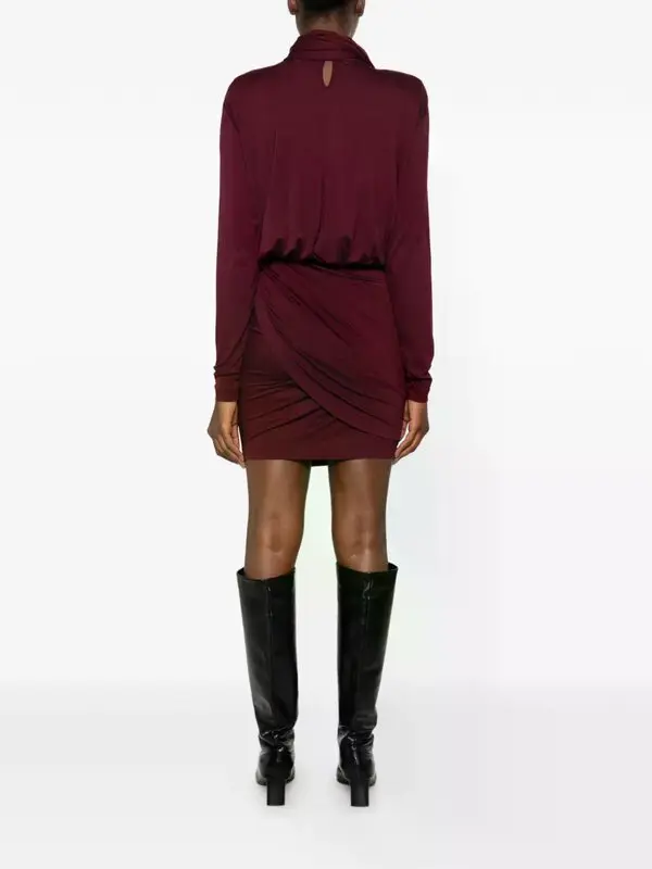 Blumarine Draped Wrap-style Mini Dress