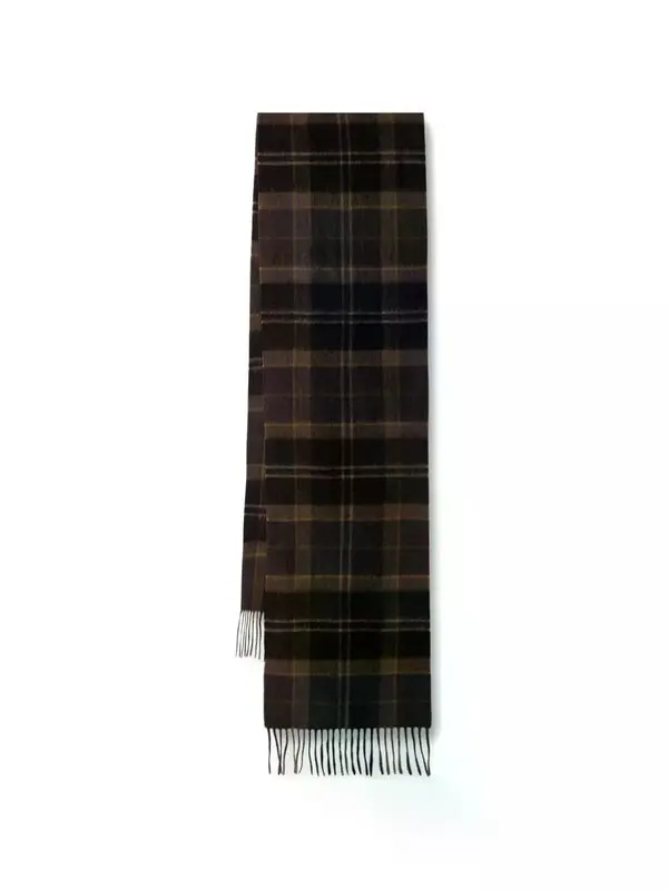 Barbour Mineral Tartan Wool-cashmere Scarf