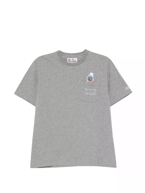 MC2 SAINT BARTH Connor Embroidered Chest-pocket T-shirt