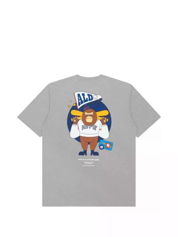AAPE BY *A BATHING APE Graphic Printed T-shirt - Black