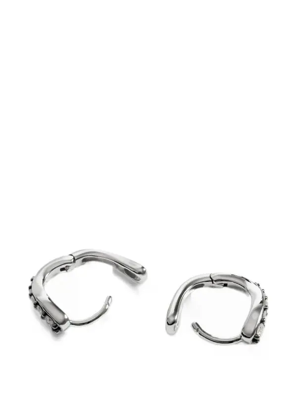 Monica Vinader Riva Pavé Diamond Huggie Earrings