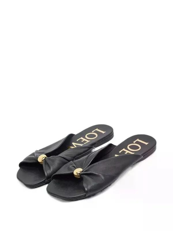 Loewe Pebble Bow Sandals