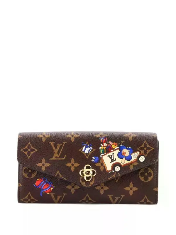 LOUIS VUITTON Sarah Wallet Nm Limited Edition Vivienne Xmas Monogram Canvas Small Wallets - Brown