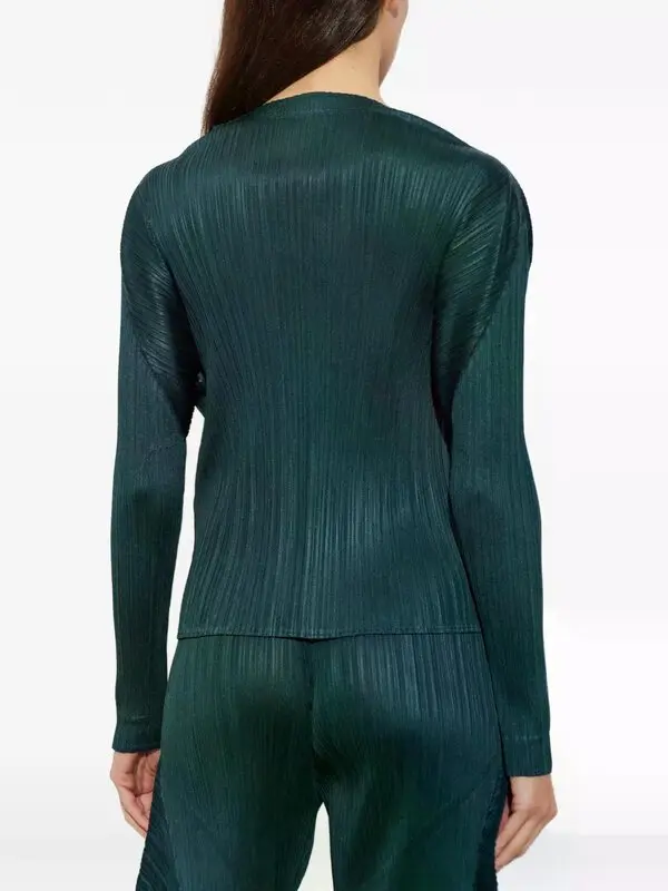 Issey Miyake Pleated Long-sleeve T-shirt