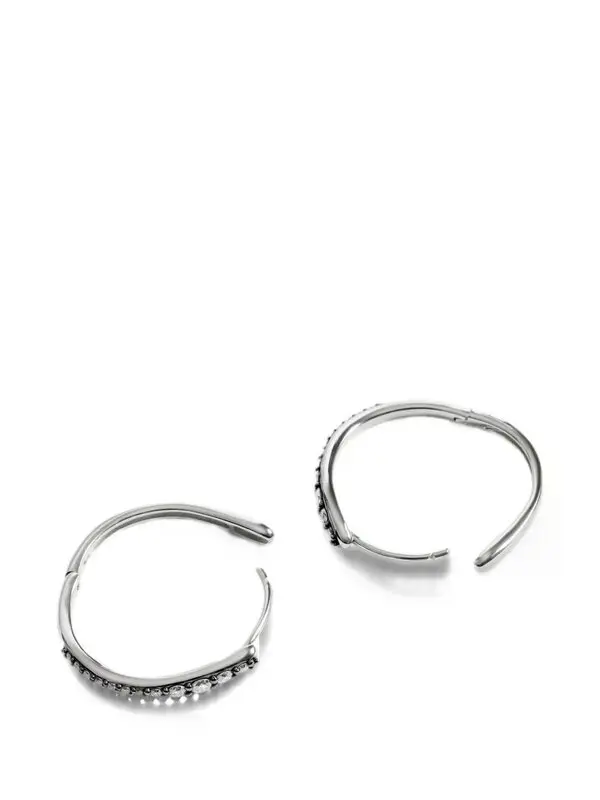 Monica Vinader Riva Pavé Diamond Hoop Earrings